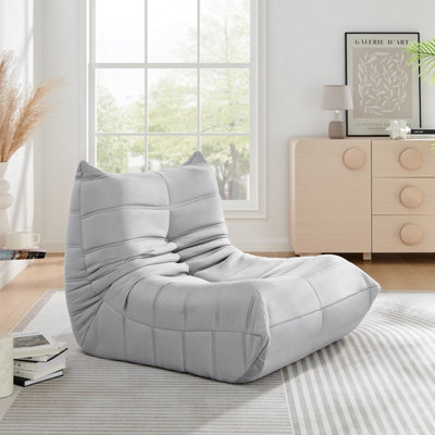 Cocoon Grey Lazy Lounge Chair Statement Sofa