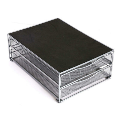 Coffee Machine Stand with 72-Pod Capsule Holder, 2-Tier Storage Drawer ...