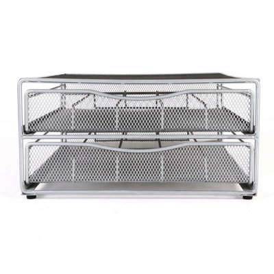 Coffee Machine Stand with 72-Pod Capsule Holder, 2-Tier Storage Drawer ...