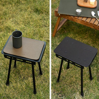 Coffee Outdoor Dual Purpose Mini Folding Table Camping Stools