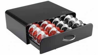 Coffee Pod Holder Drawer for 64 Capsules, Space-Saving Coffee Machine ...