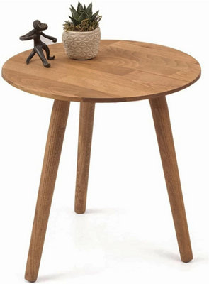 Coffee Table, Gozos Oviedo Round Coffee Table Made of Solid Wood 40 x ...