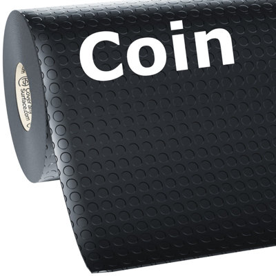 Coin Pattern Anti-Slip Rubber Flooring Roll 3mm Thick 1.5m Wide x 6m ...