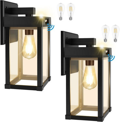 Colbor 2 Pack Solar Wall Lights, IP 65 Waterproof Motion Sensor ...