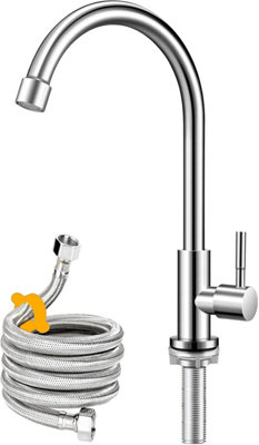 Cold water only tap, single handle single hole cold water kitchen tap ...