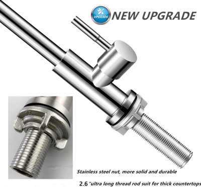 Cold water only tap, single handle single hole cold water kitchen tap ...