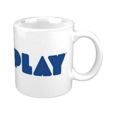 Coldplay Logo Mug White/Blue (One Size)
