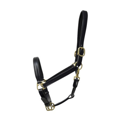 COLDSTREAM LEATHER PADDED HEAD COLLAR BLACK (COB)