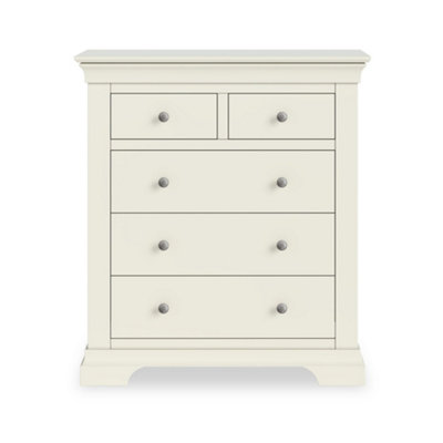 Colette Cream 2 over 3 Chest of Drawers - Fully Assembled By Roseland ...