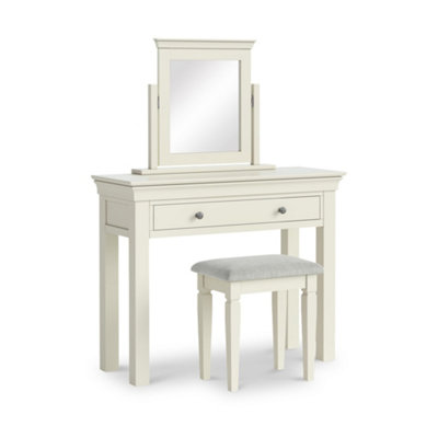 Colette Cream Dressing Table Set with Swivel Mirror & Stool - By ...
