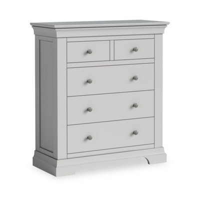 Colette Grey 2 over 3 Chest of Drawers Fully Assembled - By Roseland ...