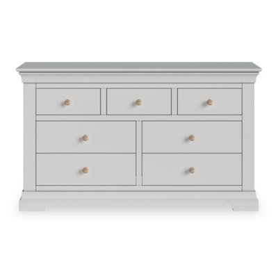 Colette Grey 3 over 4 Chest of Drawers Fully Assembled - By Roseland ...
