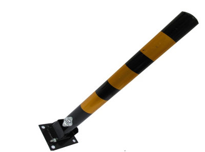 COLLAPSABLE FOLDING PARKING BOLLARD (FOLD DOWN CAR PARK POST BARRIER ...
