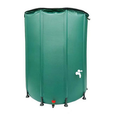 Collapsible 300L Garden Water Butt, Rainwater Collection Barrel 300L