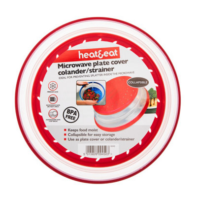 Collapsible Colander Microwave Plate Cover Splatter Guard Kitchen ...