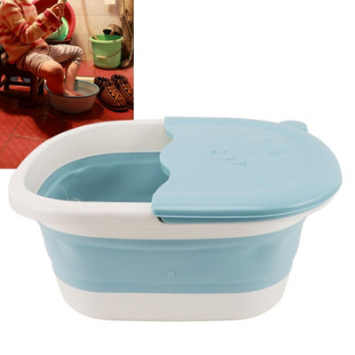 Collapsible Foot Bath Basin with Massage Acupoint-Multi-Functional Soak ...