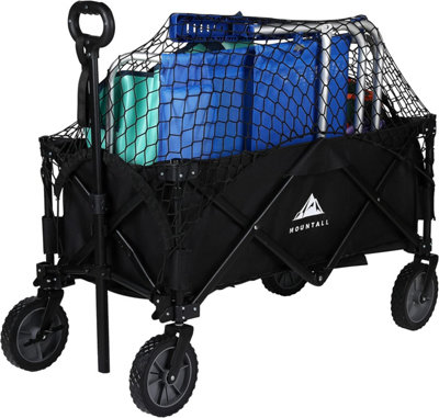 Collapsible Portable Wagon Trolley Folding Wheeled Festival Cart For ...