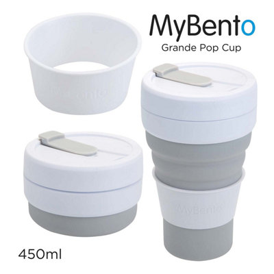 Collapsible Travel Cup, Spill Proof Pop Up Grande (Berry)