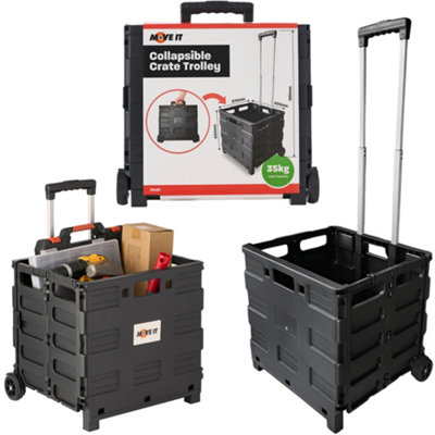 Collapsing Shopping Trolley Cart, Heavy Duty Foldable Basket ...