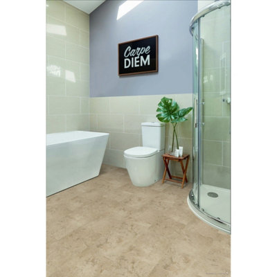 Colonia Pur 4531 Cottage Yorkstone Matte Stone Effect Glue-Down Luxury ...