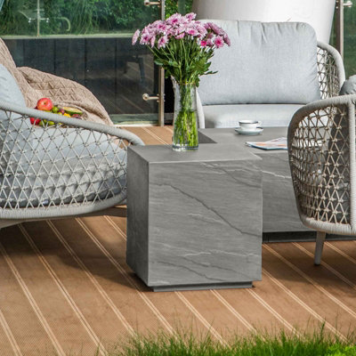 Colorado GRC Side Table in Space Gray | DIY at B&Q