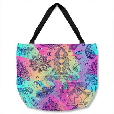 Colorful Rainbow Tote bat Designer Style