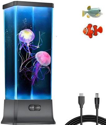 Colorlife Cool Jellyfish Tank Aquarium Lamp Night Mood Light for ...
