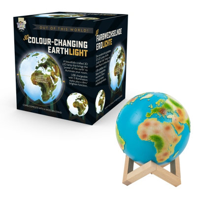 Colour Changing Earth Desk/Table Lamp