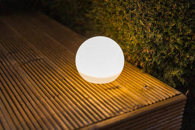 Colour Changing LED Orb Lamps Garden Lighting | DIY at B&Q