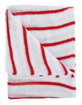 Colour Coded Cleaning Cloths 40cm x 30cm - Red - Pack of 10 - Robert ...