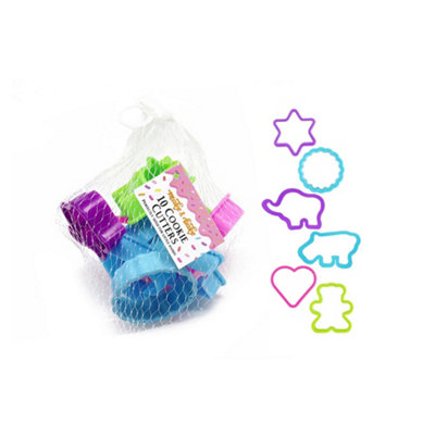 Coloured Kids Mini Cookie Cutter Set 10PC