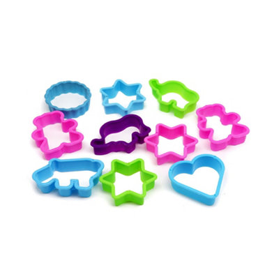 Coloured Kids Mini Cookie Cutter Set 10PC