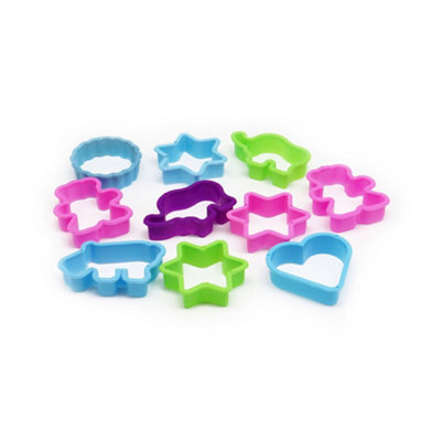 Coloured Kids Mini Cookie Cutter Set 10PC