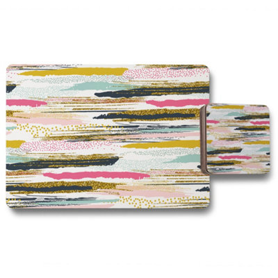 Coloured Stripes & Spots (Placemat & Coaster Set) / Default Title
