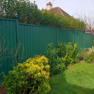 ColourFence Standard Extra-Wide Panel - Plain 1.5m/5ft high by 2.35m/7 ...