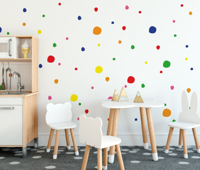 Colourful Polka Dot Wall Decals