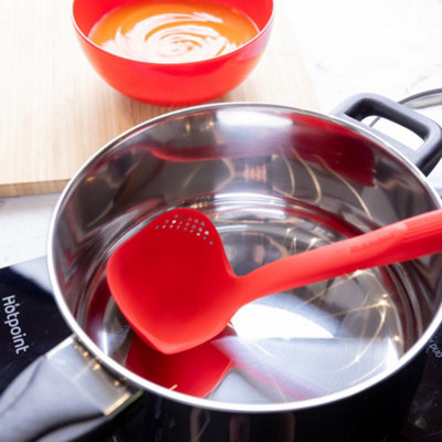 Colourworks Silicone Kitchen Ladle with Spout