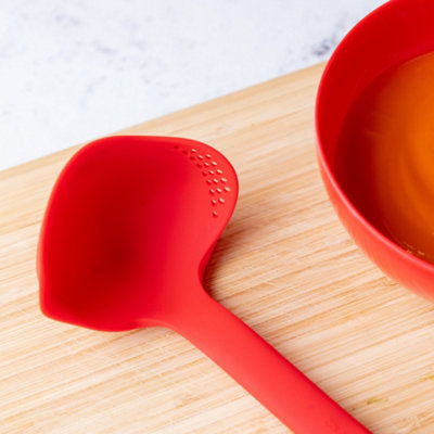 Colourworks Silicone Kitchen Ladle with Spout
