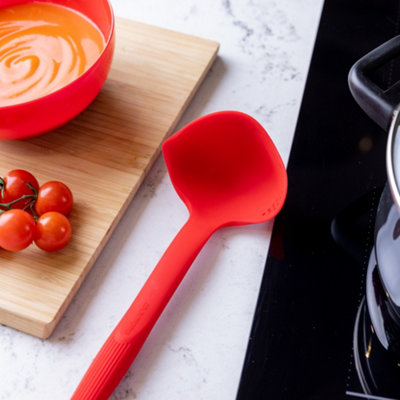 Colourworks Silicone Kitchen Ladle with Spout