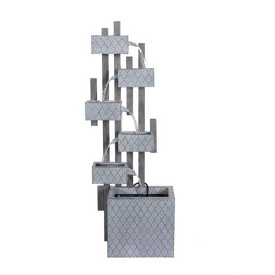 Comber Zinc Metal Mains Power Water Feature With Cover