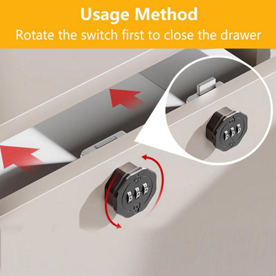 Office Filing Cabinets 1 Drawers Vobor 20mm 3-Digit Code Combination ...