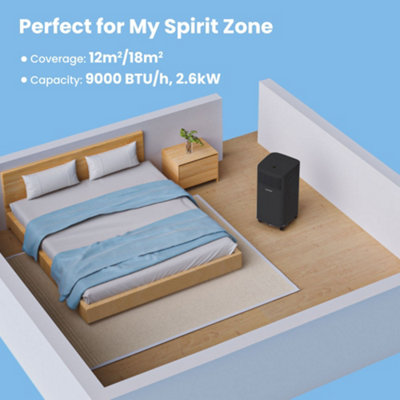 Comfee Portable Air Conditioner 9000 BTU Mobile Air Conditioning Unit ...