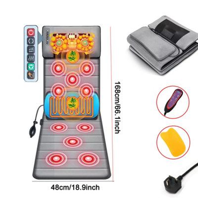 Comfier Full Body Massage Mat with Heat, Shiatsu Neck Massage & 9 Modes
