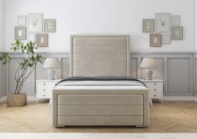 Comfort Beds Anna Cream Plush Bed Frame