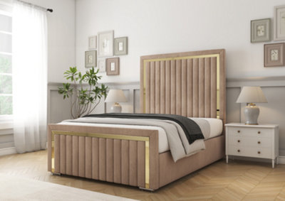 Comfort Beds Boston Gold Mink Naples Bed Frame with Mattress