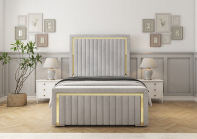 Comfort Beds Boston Gold Silver Naples Bed Frame