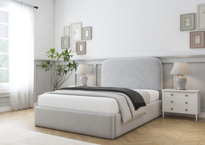 Comfort Beds Diana Silver Plush Bed Frame with Mattress