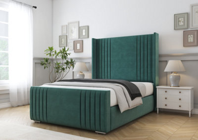 Comfort Beds Elise Emerald Plush Bed Frame
