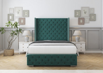 Comfort Beds Emily Emerald Plush Bed Frame