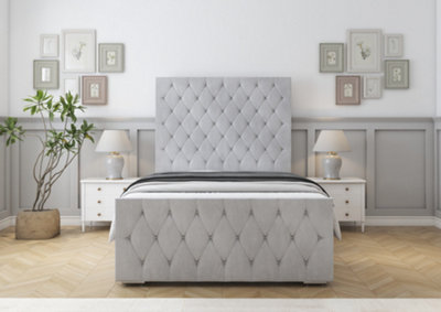Comfort Beds Florida Silver Naples Bed Frame with Mattress
